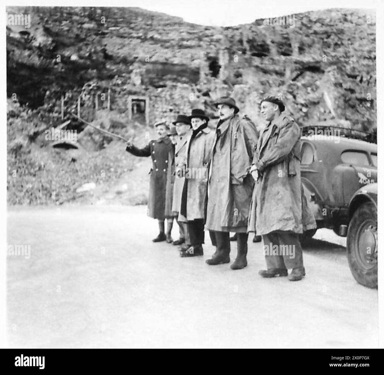 BRITISH MPs VISIT OLD BATTLE GROUND - Lieut. Colonel Wilson and ...