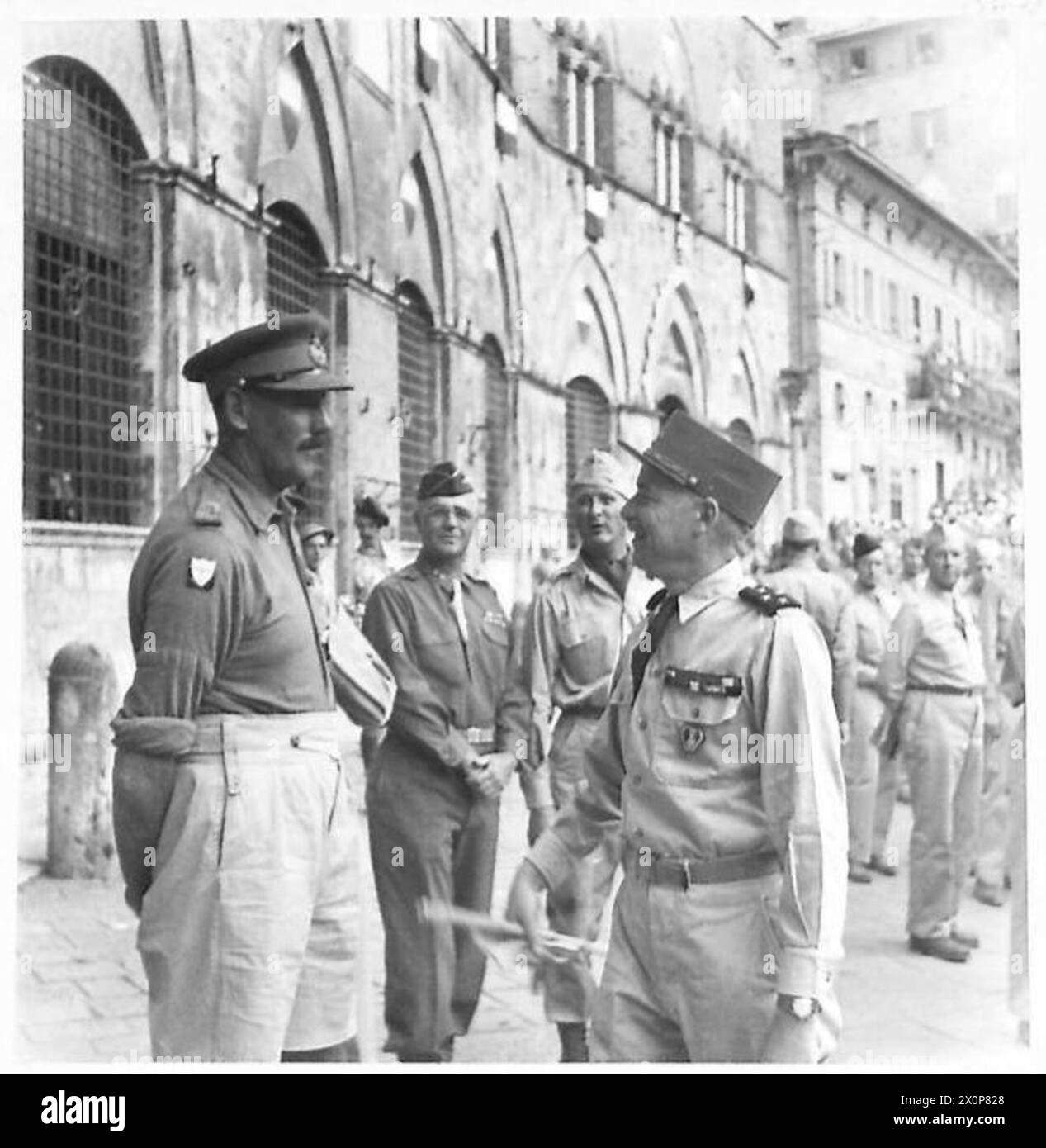 General Juin, Commander of the French Expeditionary Corps, greets 8th ...