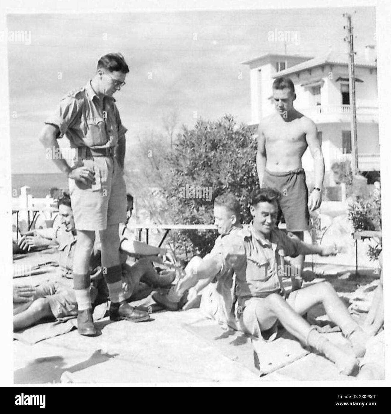 CONVALESCENT HOME IN NORTH AFRICA - Cap. E. Andrews, RAMC of 35 Moss ...