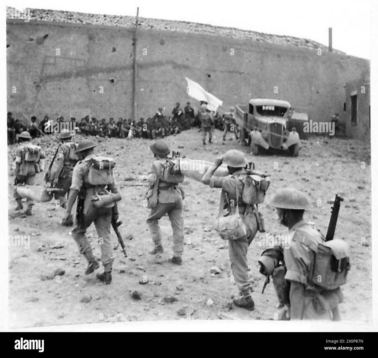 SURRENDER OF PANTELLARIA - Sherwood Foresters advancing inland from the ...