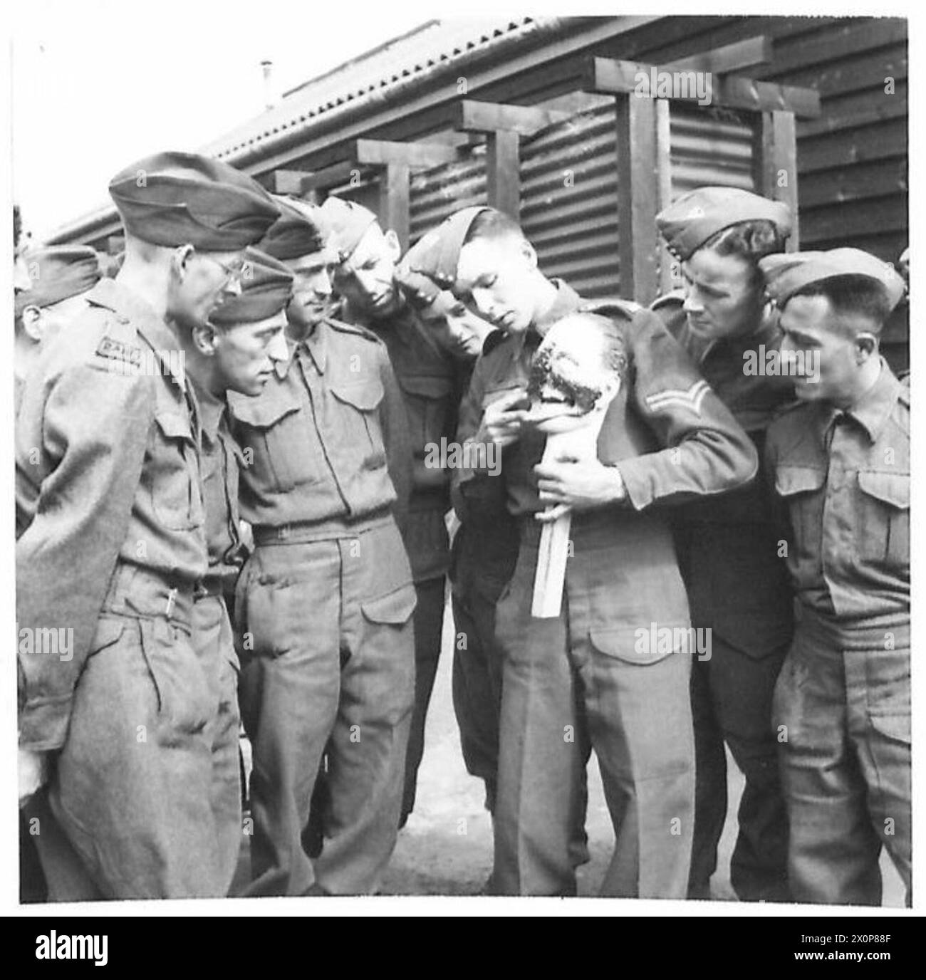 At No.1 Training Depot RAMC in Crookham, personnel demonstrate medical ...