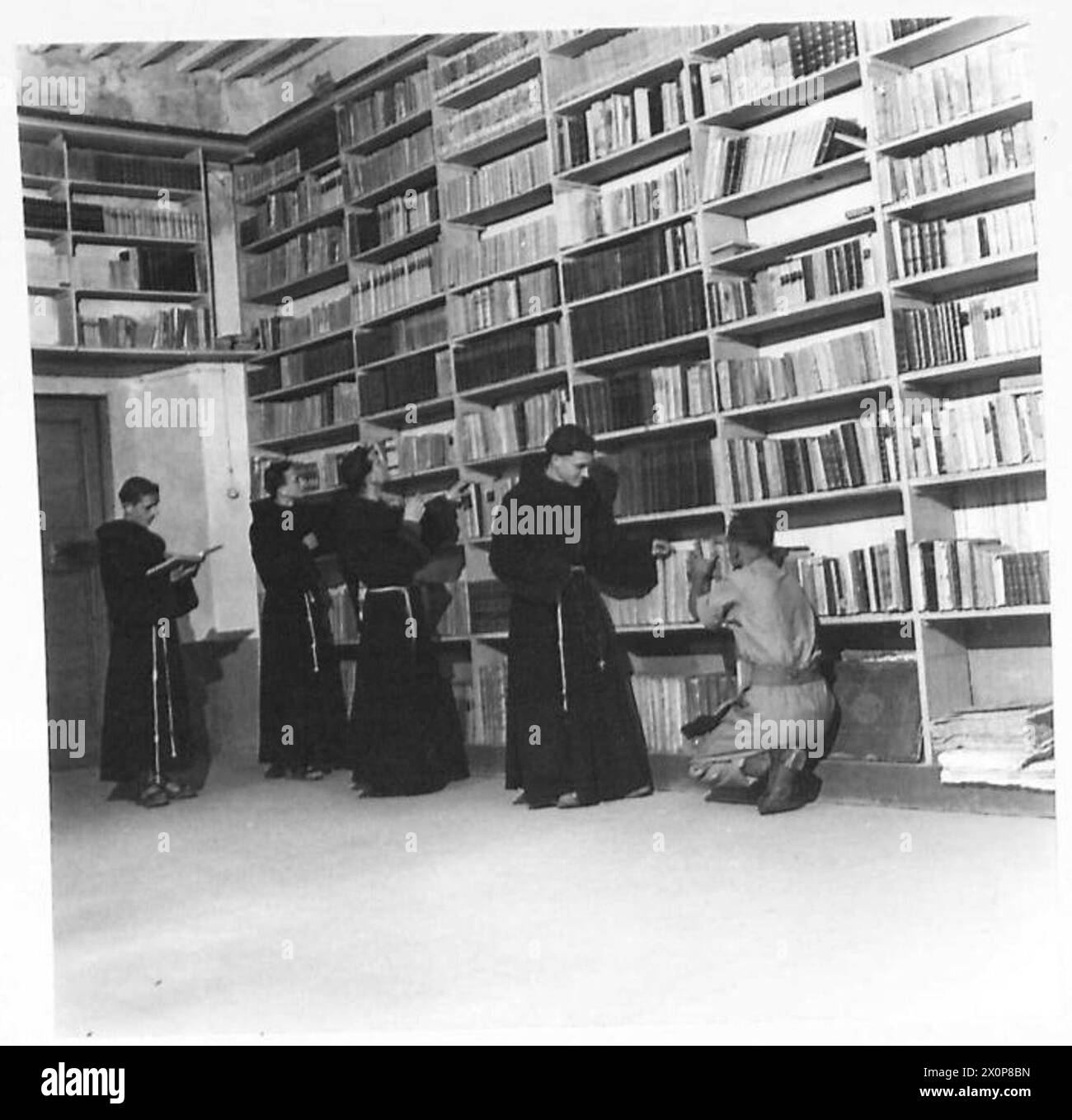 EIGHTH ARMY : MONASTERY WHICH HAS ESCAPED THE WAR - A British soldier ...