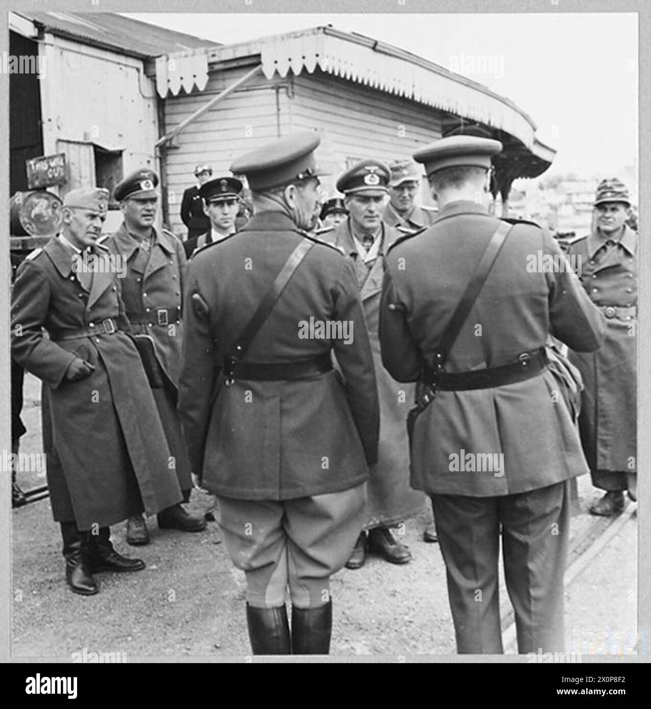 GERMAN GENERAL PRISONERS OF WAR ARRIVE AT BRITISH PORT - For story see ...
