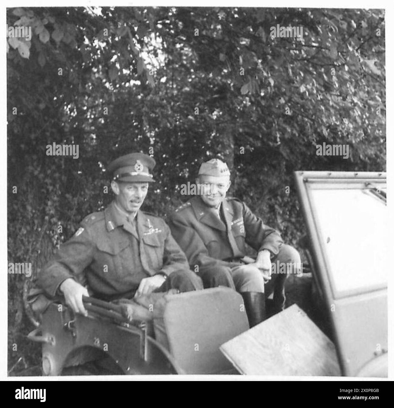 General Dwight D. Eisenhower and General Miles Dempsey are pictured ...