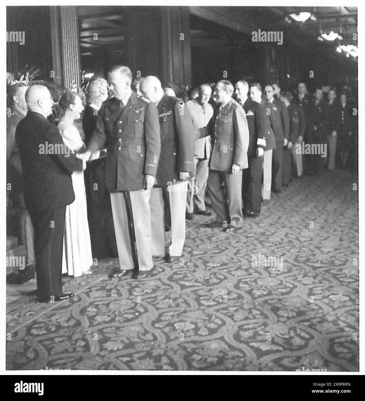 THE PRIME MINISTER IN QUEBEC - General Marshall, U.S.A., General Arnold ...
