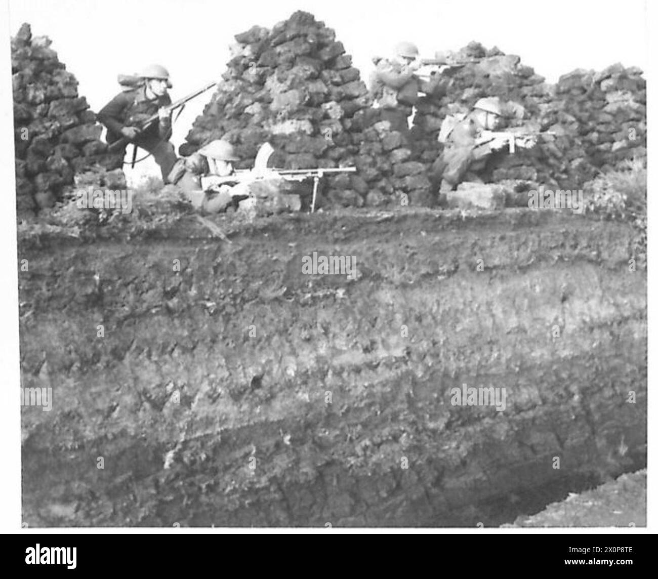 AMONG THE PEAT STACKS - "On the Ramparts". A sniper patrol finds cover ...