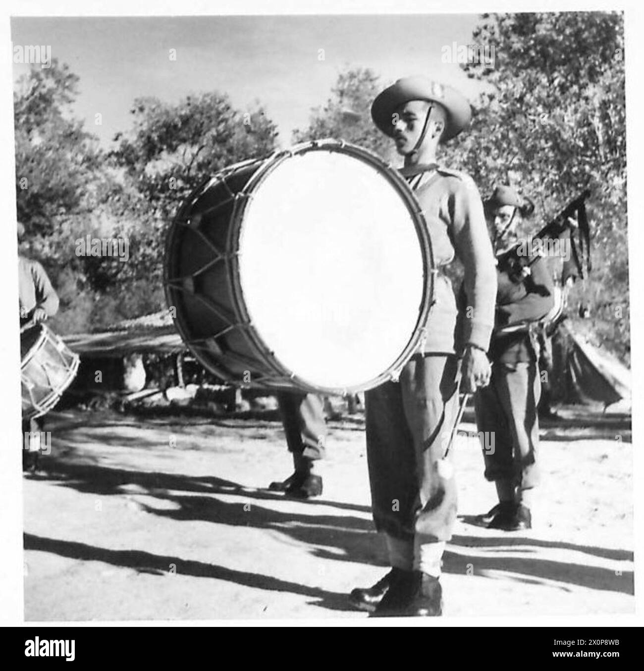 INDIAN MULE PACK COMPANIES - The drummer of the Pipe Band of one of the ...