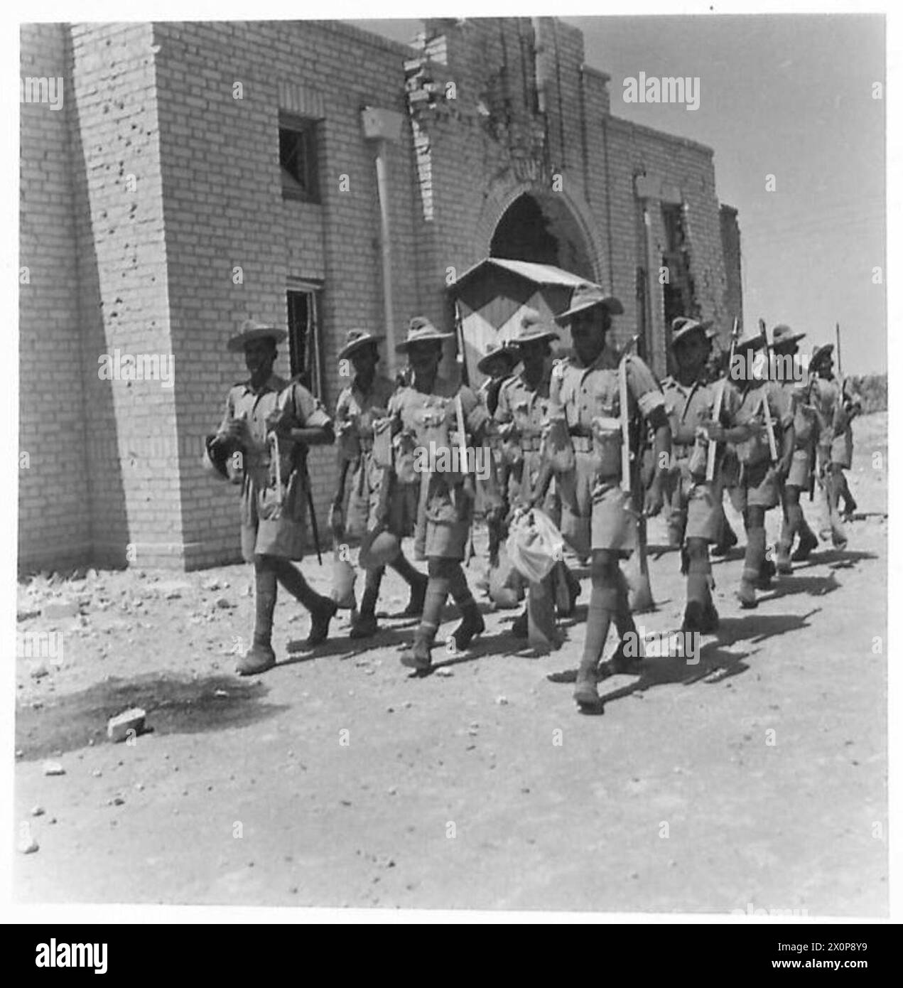 Indian troops on march Cut Out Stock Images & Pictures - Alamy