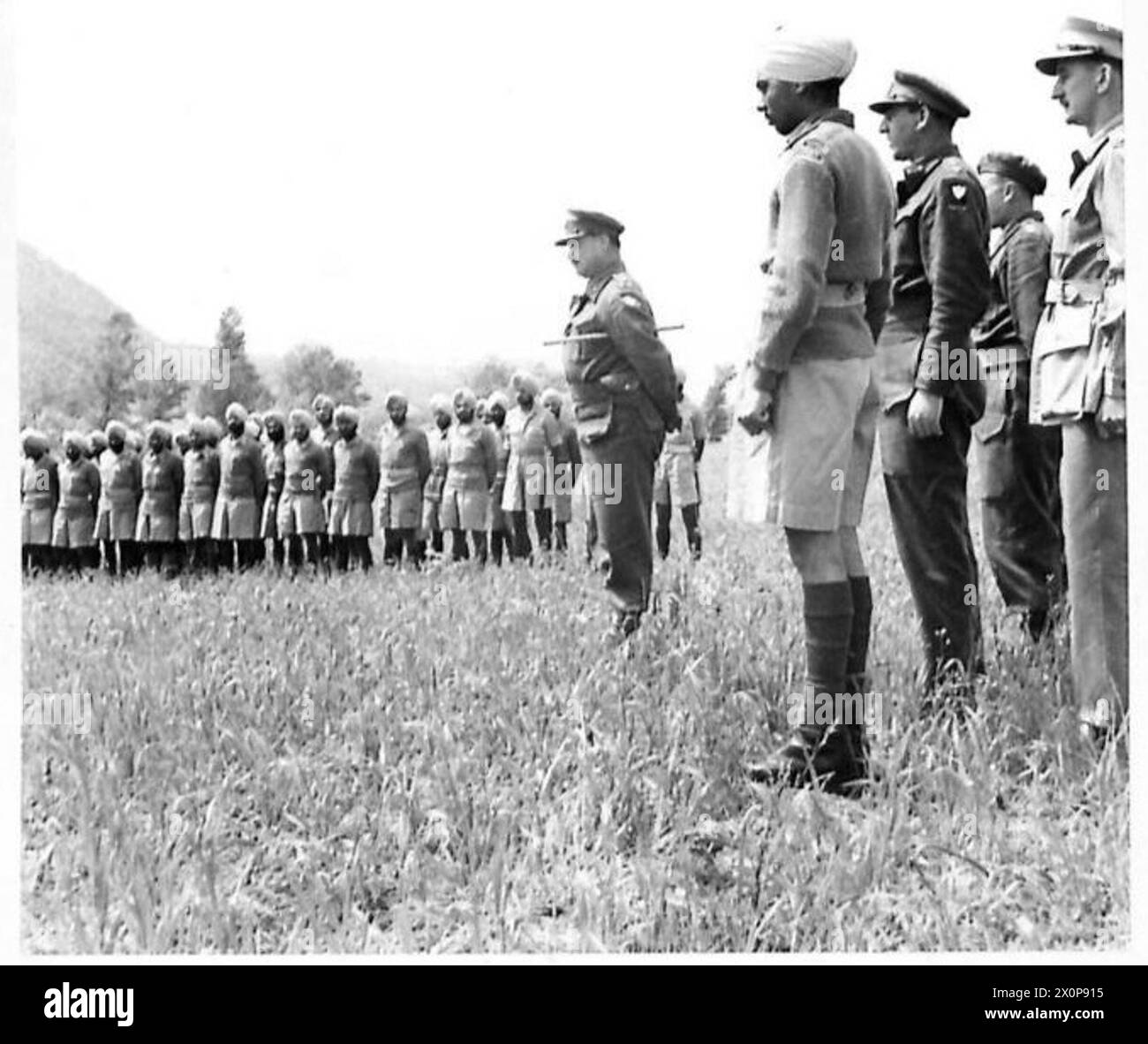 EIGHTH ARMY - Brigadier Roe during his speech. Photographic negative ...