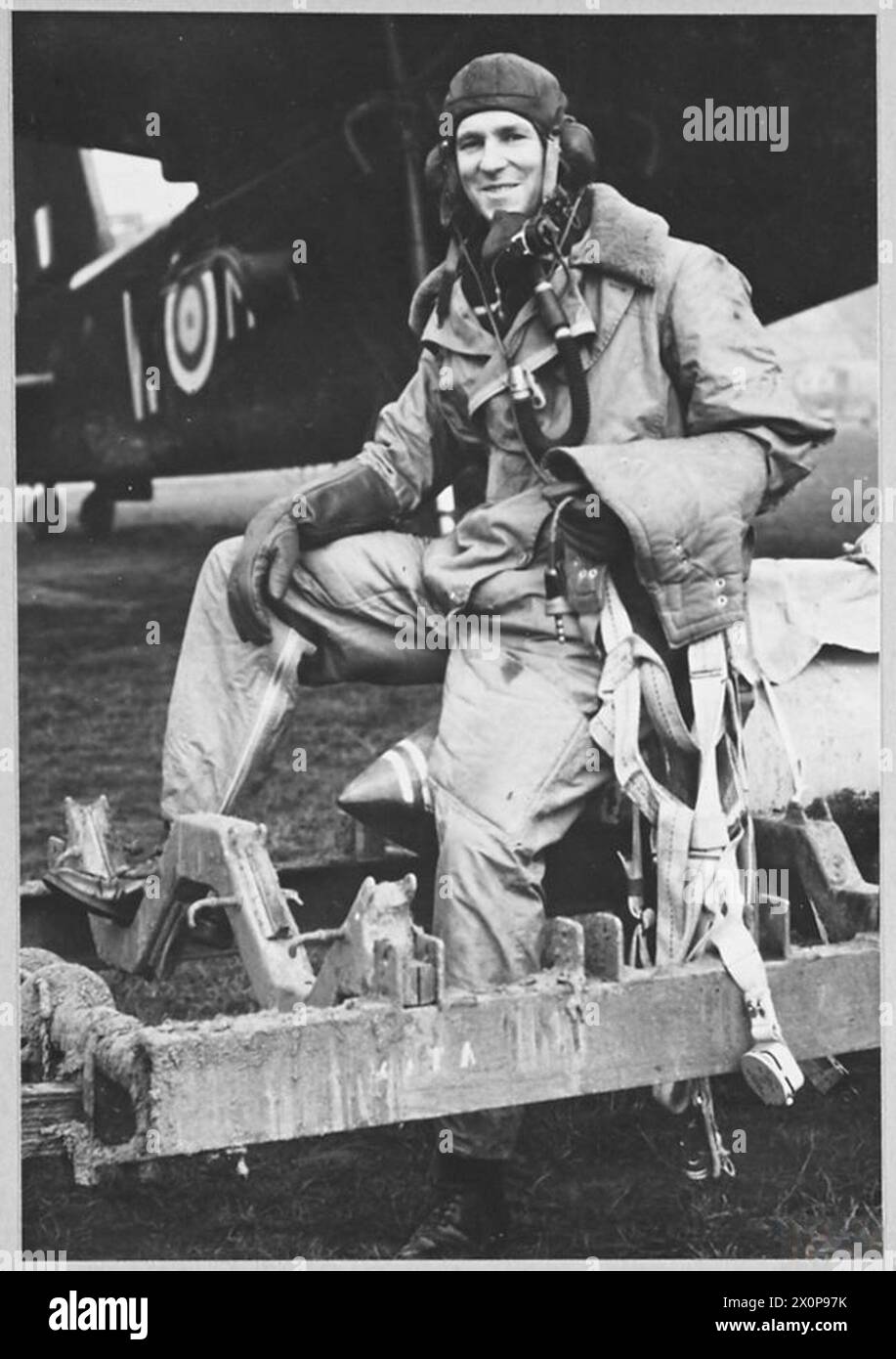 Photograph of Wing Commander H.R. Graham, DSO, DFC, commanding a ...