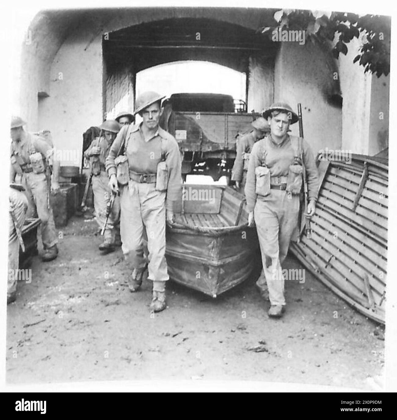 RIVER CROSSING PRACTICE BY FRONT LINE INFANTRY - Infantry section ...