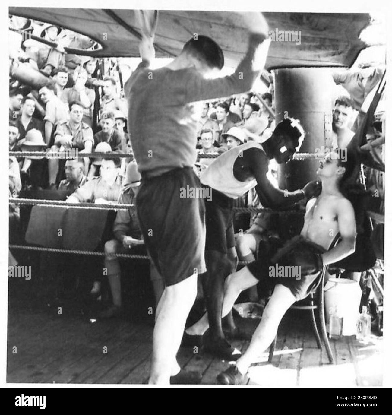 PICTURES TAKEN ON A TROOP SHIP IN A CONVOY TO THE MIDDLE EAST - One of ...