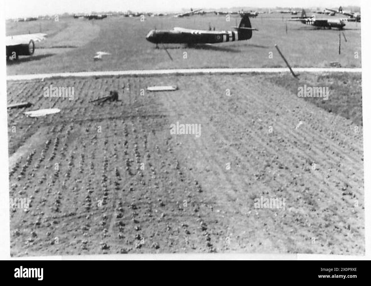 A GLIDER FIELD IN NORMANDY - Series of photographs of gliders used ...