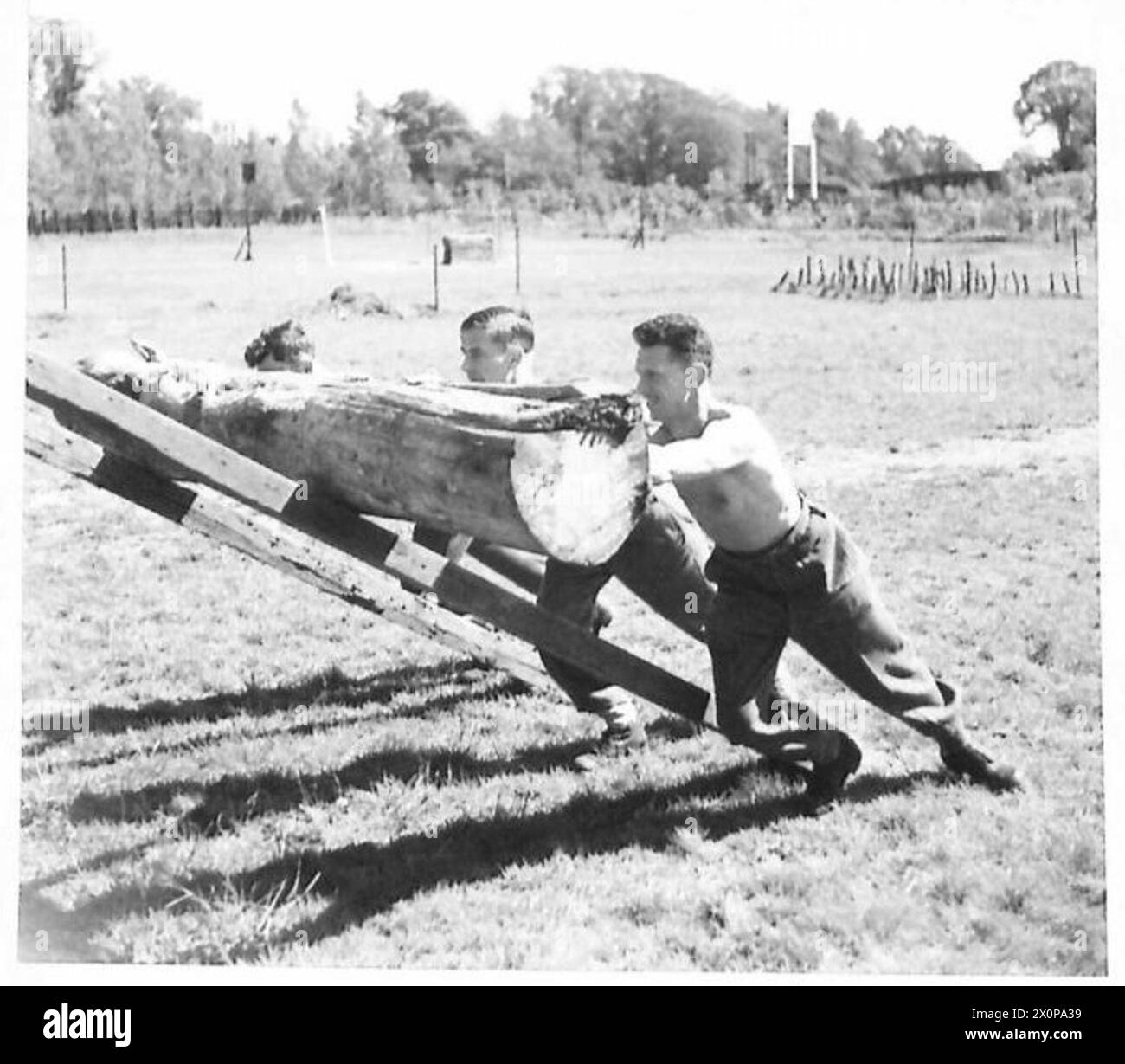 Log physical training Cut Out Stock Images & Pictures - Alamy