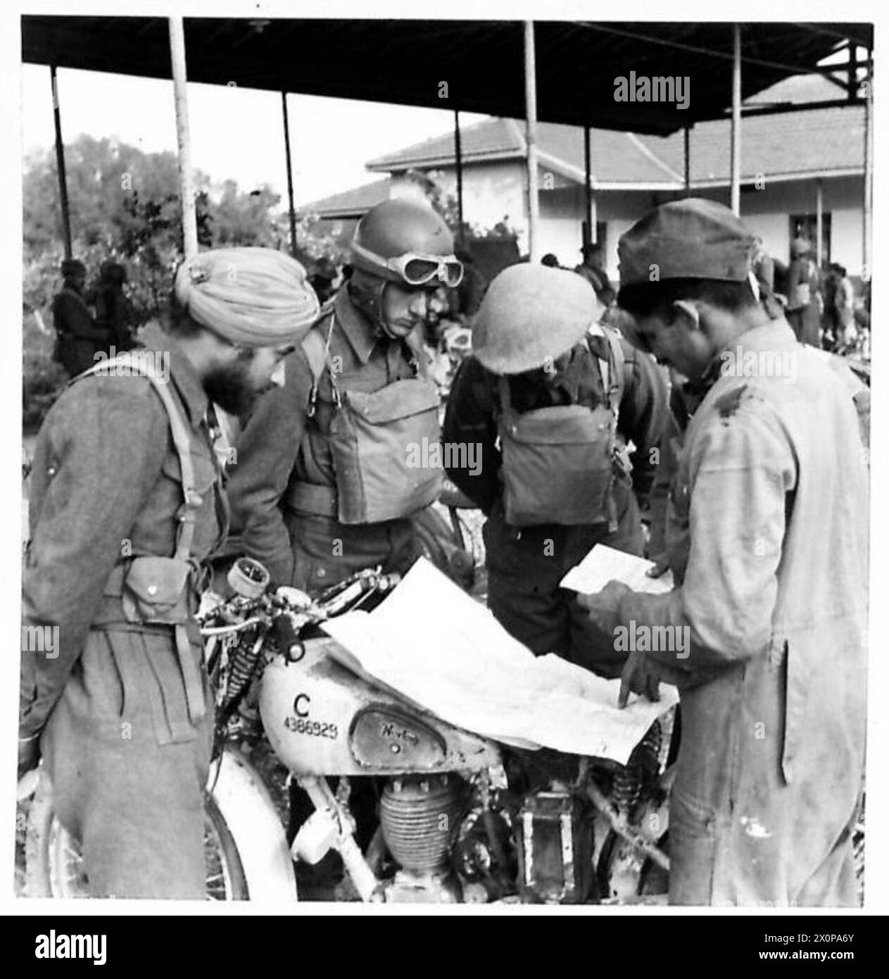 MOTORCYCLE TRIAL FOR DISPATCH RIDERS IN CYPRUS - D.Rs at the starting ...
