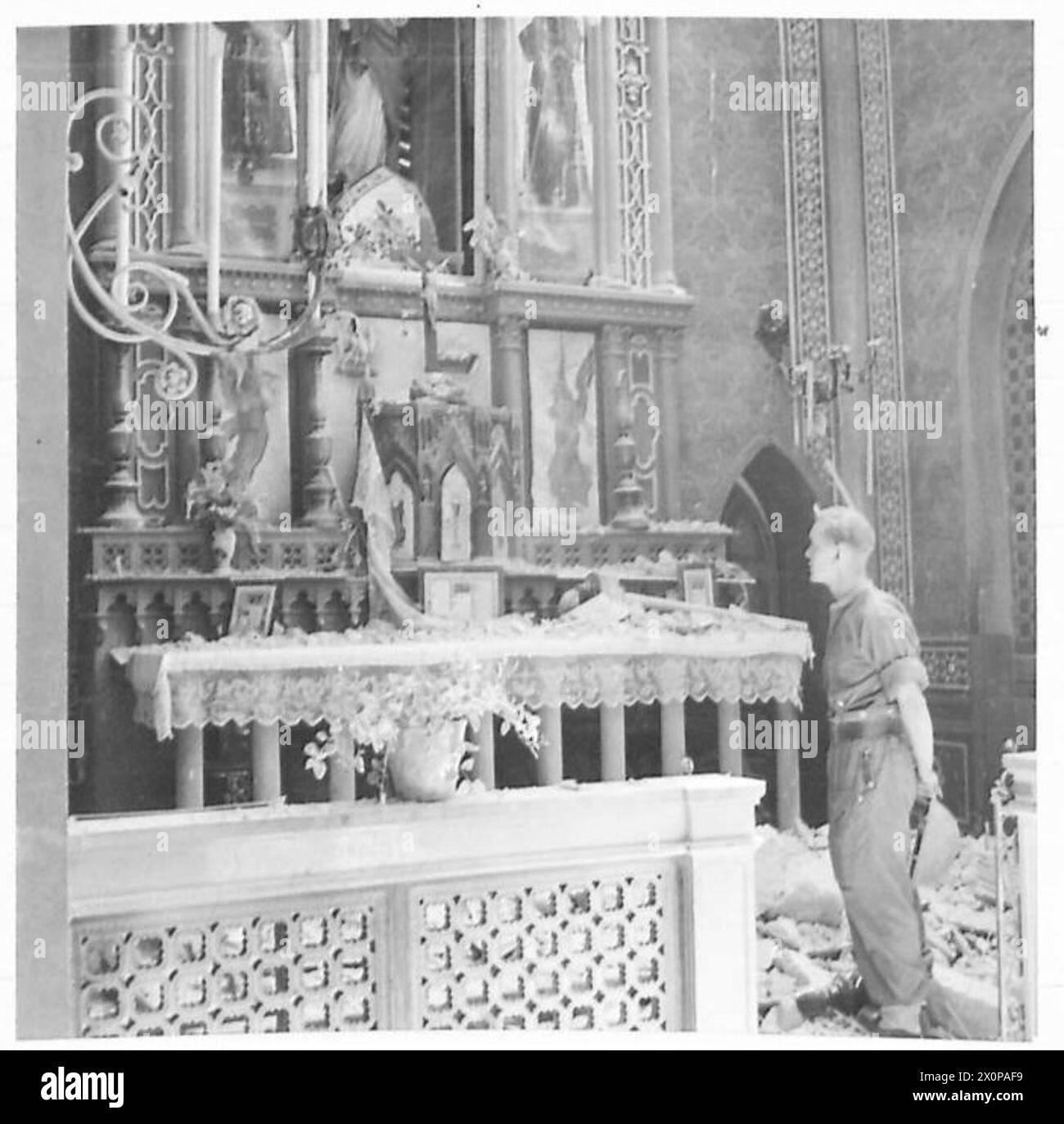 Eighth army church Black and White Stock Photos & Images - Alamy