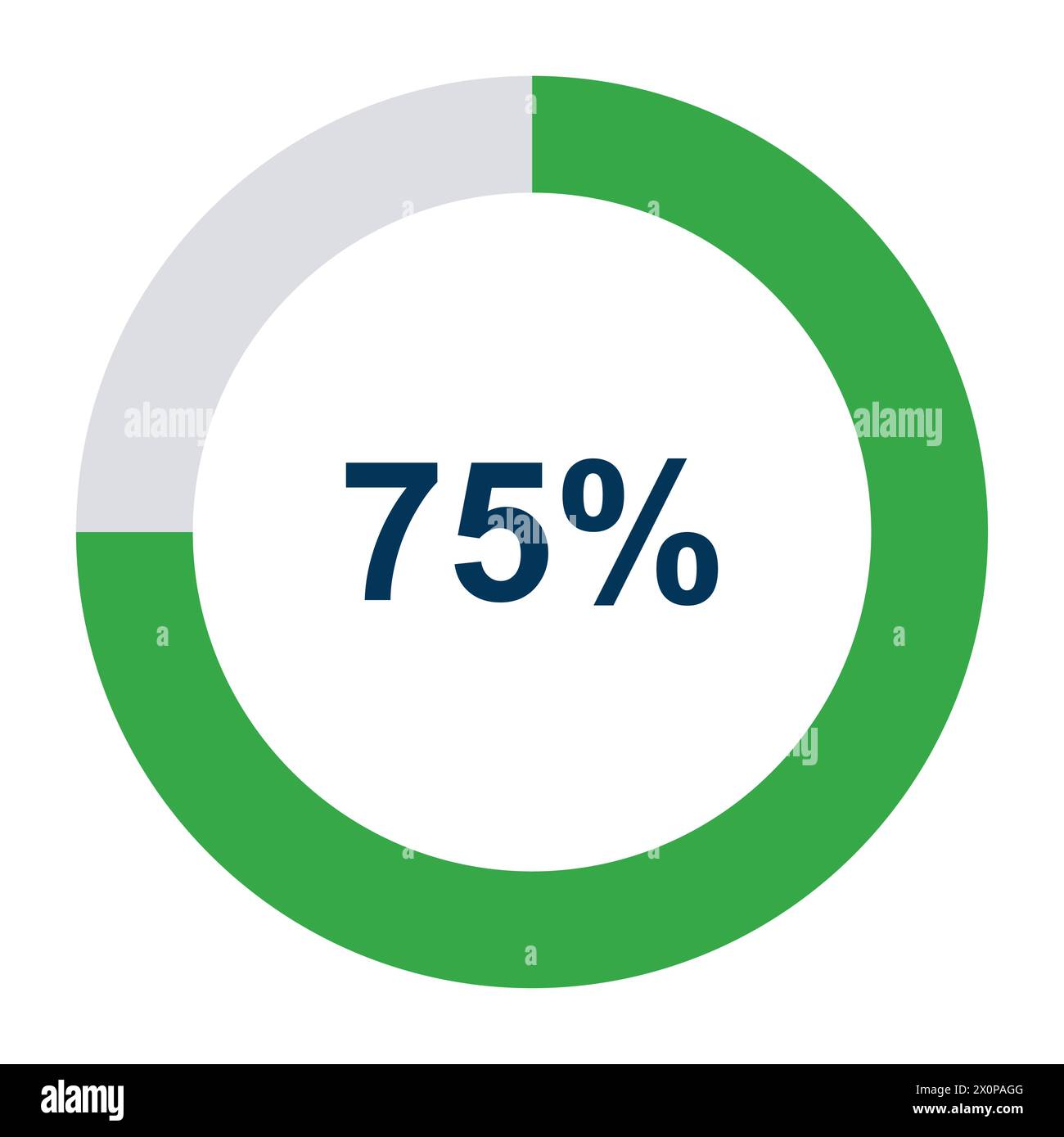 Information round diagram 75 percent icon, infographic graphic pie ...