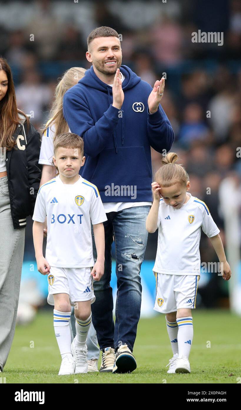 Leeds United's Stuart Dallas is presented to Leeds United supporters ...