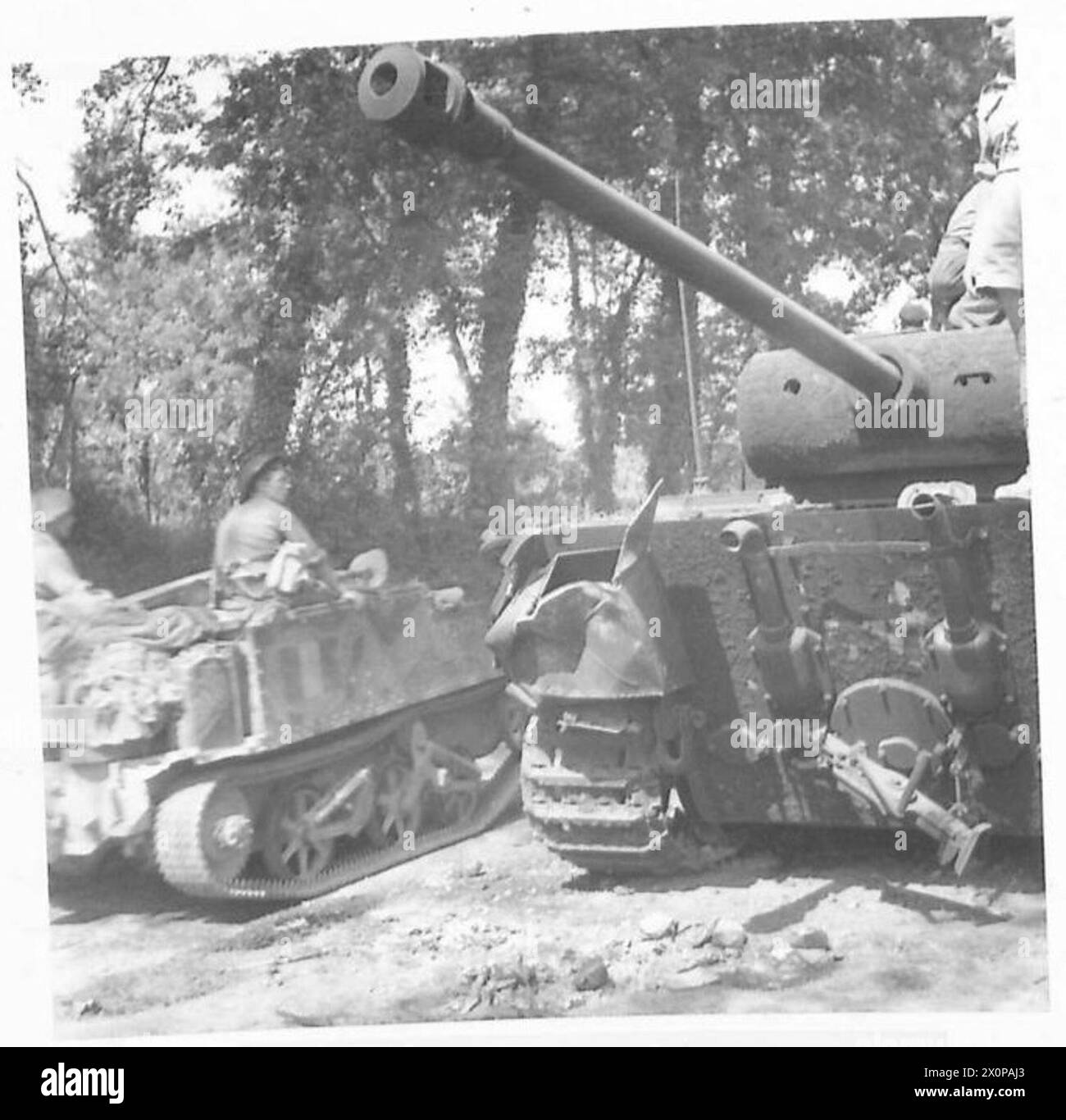 EIGHTH ARMY : THE ADVANCE ON FROSINONE - A heavy German Panther tank ...