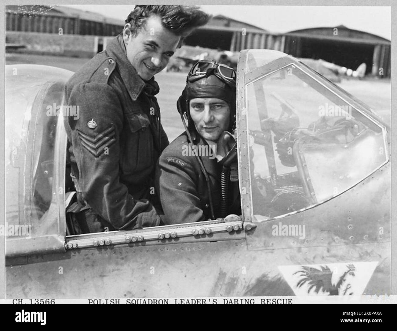 Squadron Leader Eugeniusz Horbaczewski of No. 315 Polish Fighter ...