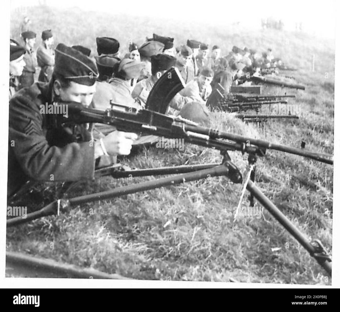 American forces handle an anti-tank weapon during a demonstration at a ...