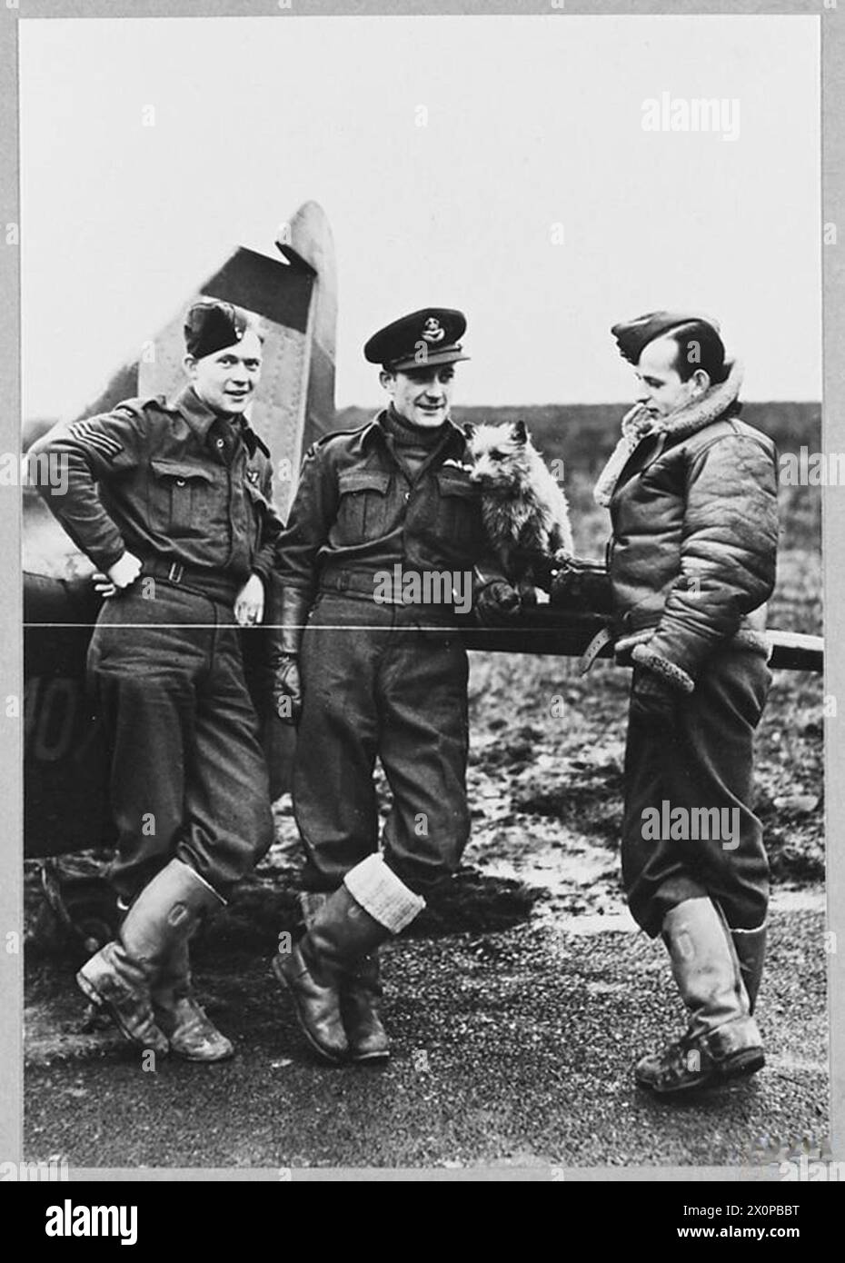 Three members of the Newfoundland Squadron of the RAF, including ...