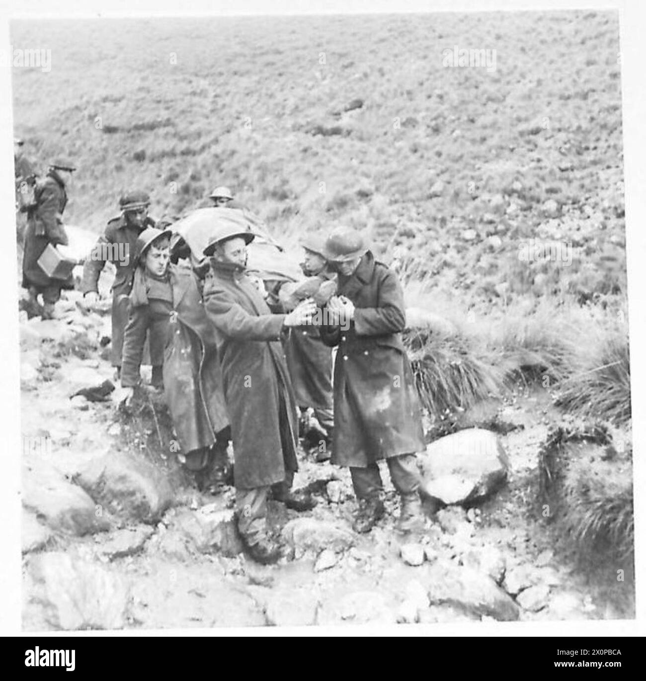 British troops under fire Black and White Stock Photos & Images - Alamy