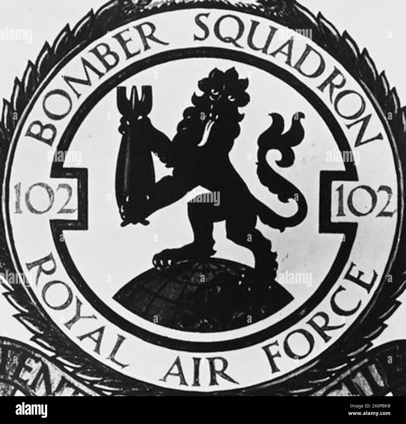 R.A.F. SQUADRON BADGES - The badge of No.102 Squadron R.A.F. The motto ...