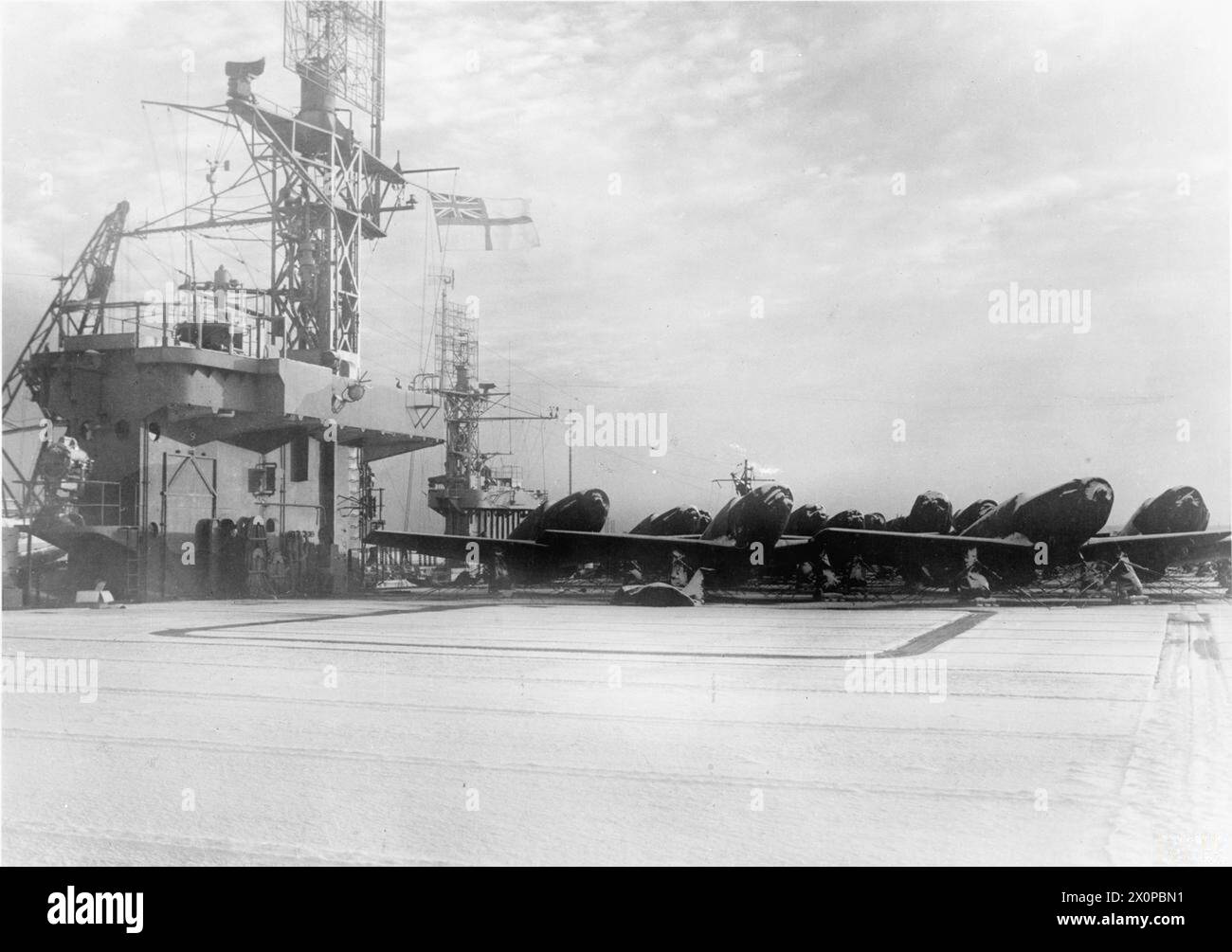 ON BOARD THE ESCORT CARRIER HMS TRUMPETER. JANUARY 1944, ON BOARD HMS ...