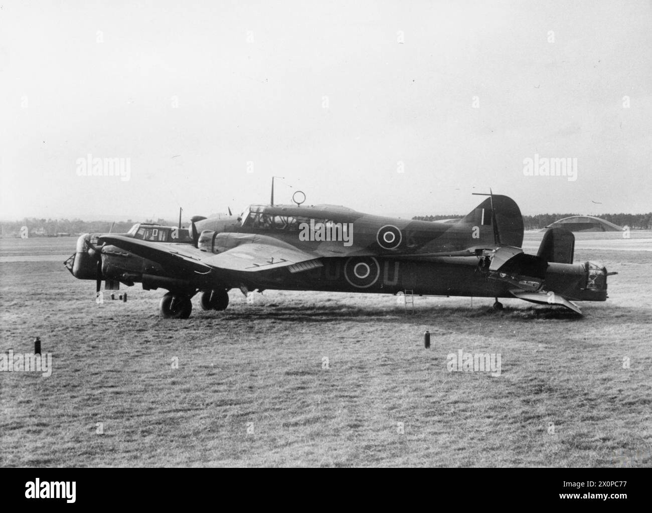 ROYAL AIR FORCE BOMBER COMMAND, 1942-1945. - Avro Anson Mark 1, DJ104 'XF-K', and Armstrong ...