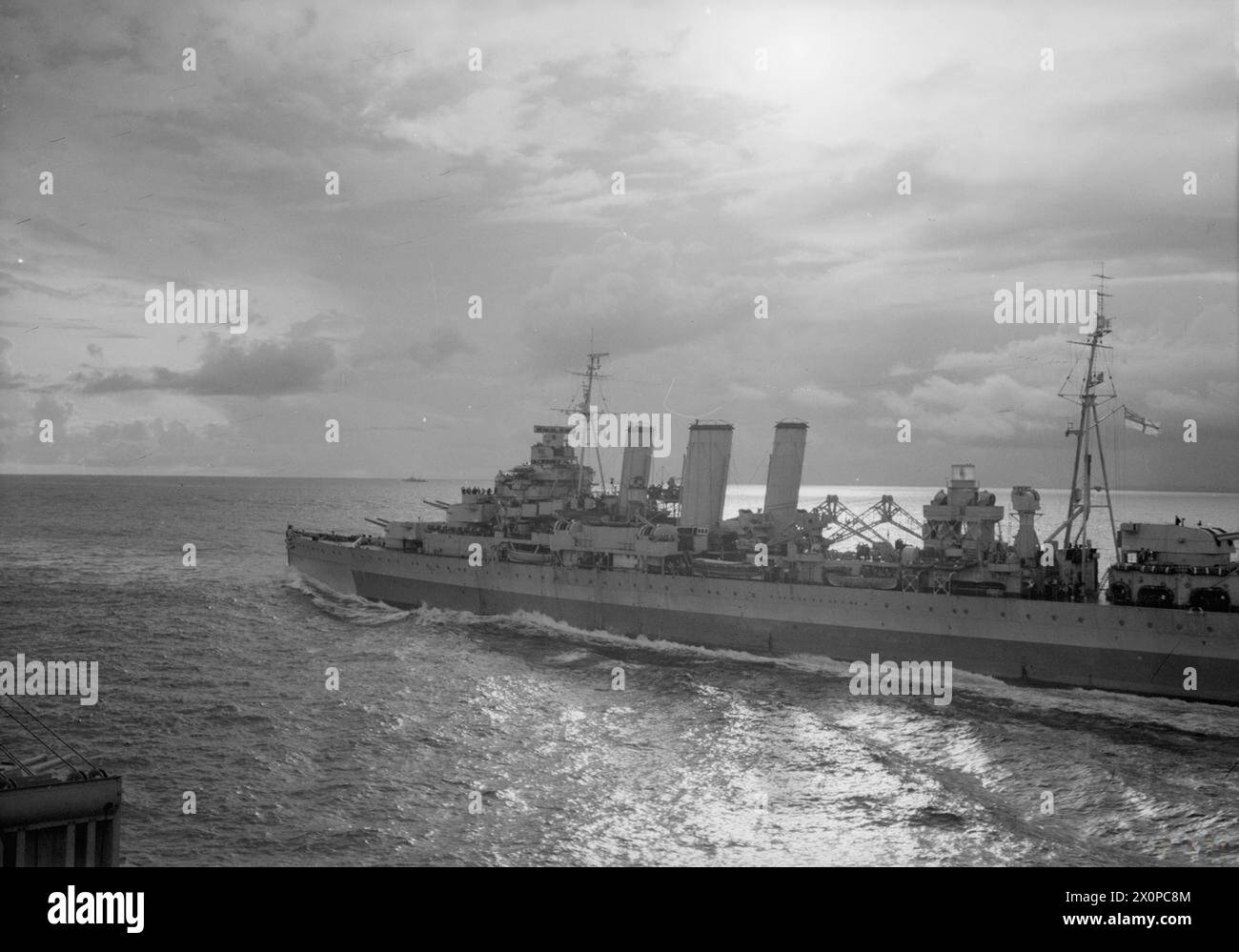 BOMBARDMENT OF CAR NICOBAR. 17 TO 19 OCTOBER 1944, ON BOARD HMS SUFFOLK ...