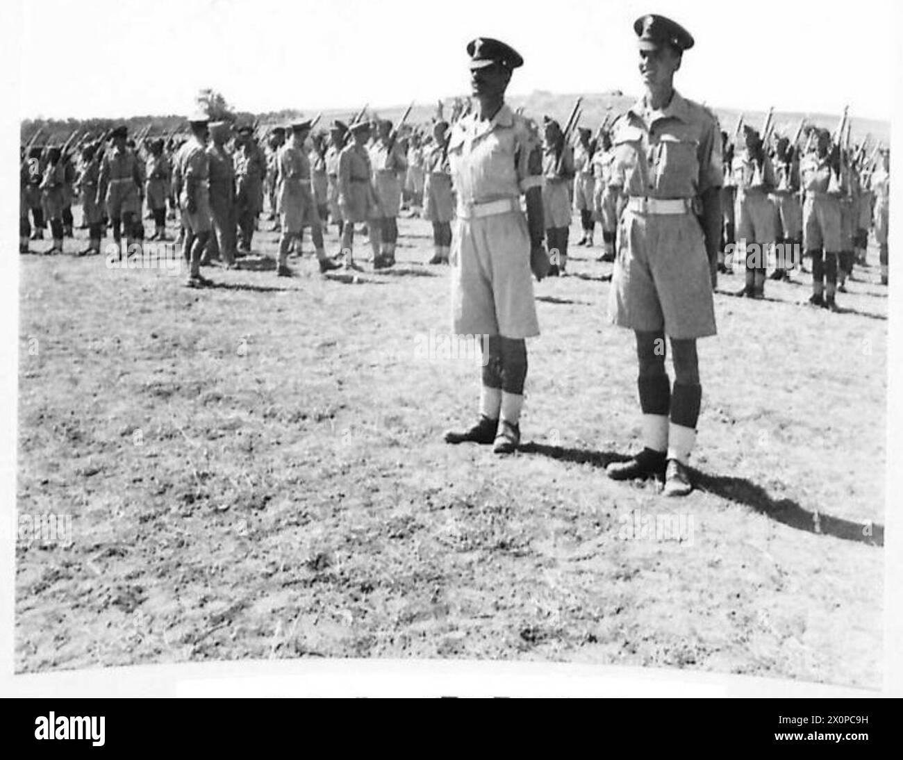 Sgt. Kenneally and the R.S.M. of the 1st Battalion Irish Guards are ...