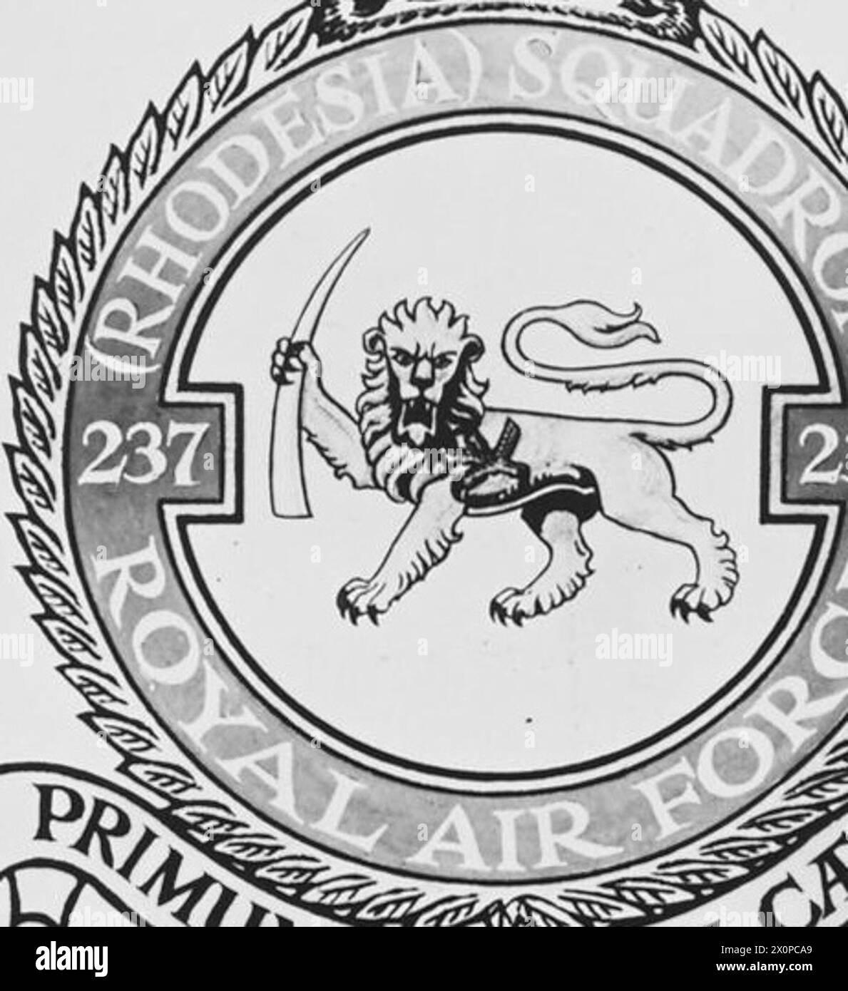 SQUADRON BADGES : No.237 [RHODESIAN] SQUADRON - Description - A lion ...