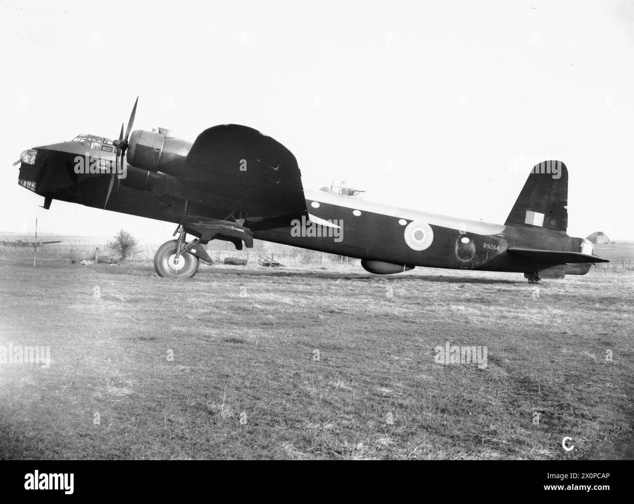 Stirling Mark I aircraft, R9254, equipped with H2S radar at the ...