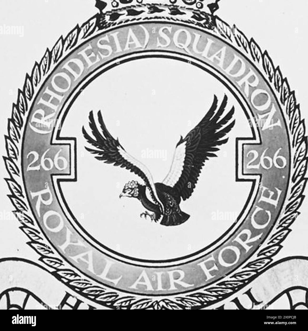 BADGES OF BATTLE OF BRITAIN SQUADRON. - The badge of No.266 LRHODESIA ...
