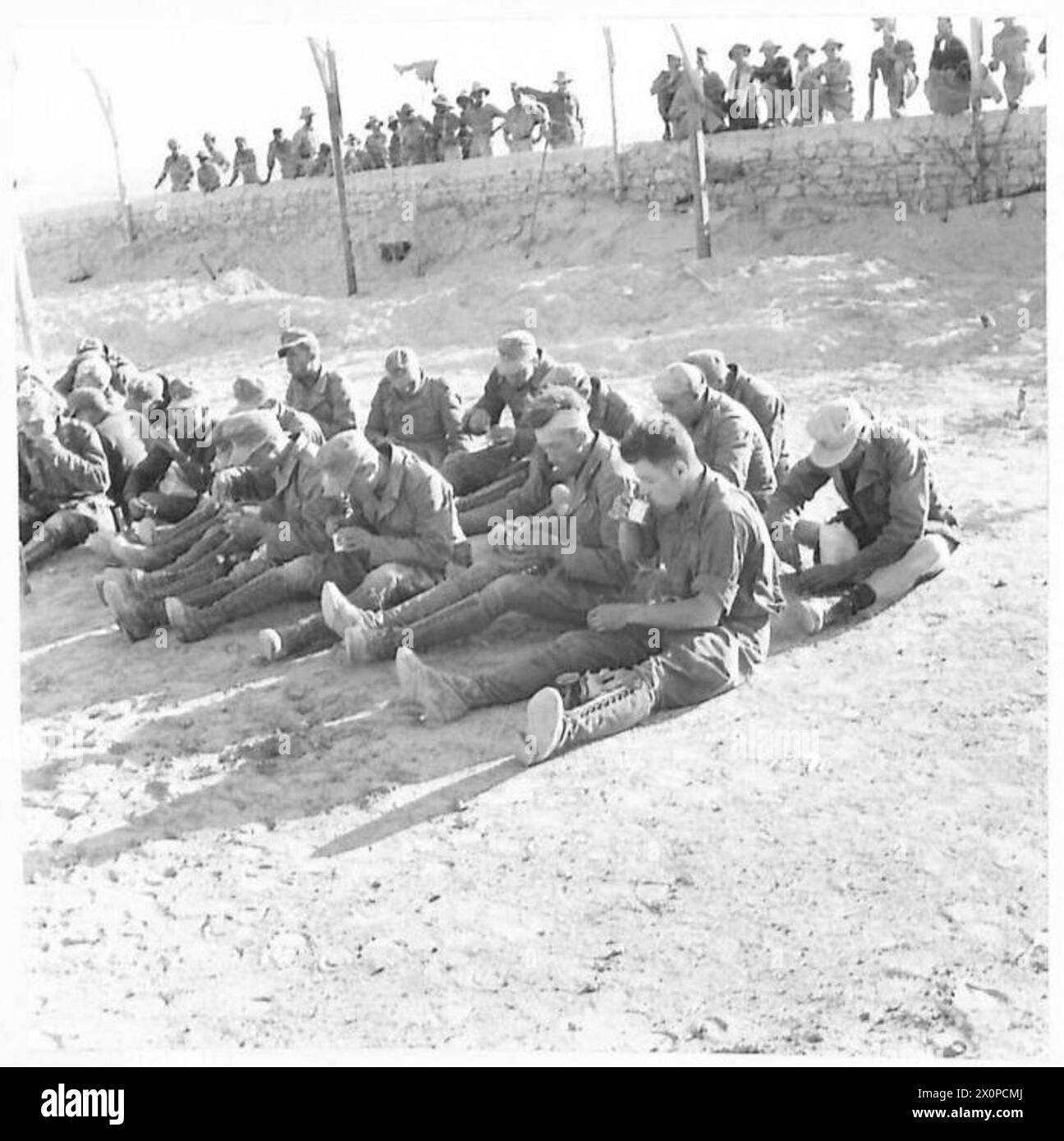 GERMAN PRISONERS IN THE WESTERN DESERT - German prisoners recently ...