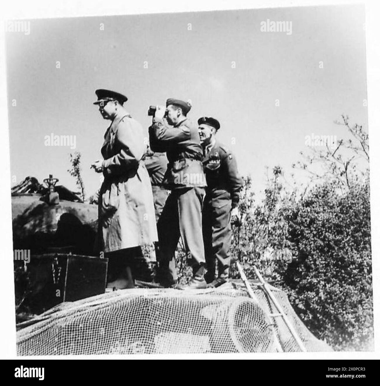 General Clark, Lieutenant General McCreeery, and Air Vice Marshal ...