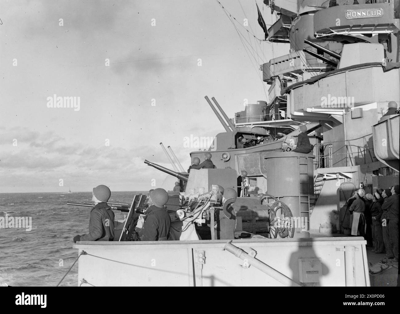 FRENCH ADMIRAL SEES THE RICHELIEU IN HOME FLEET BATTLE EXERCISE ...