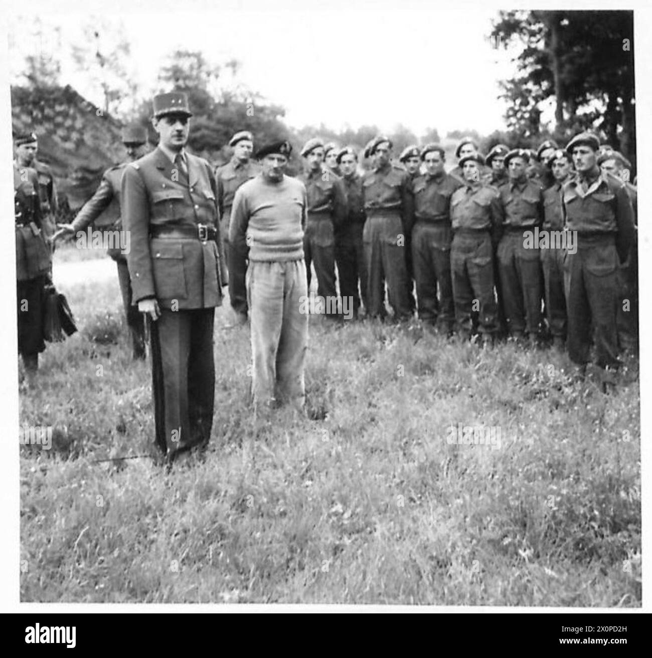 GENERAL DE GAULLE IN FRANCE - The two Generals photographed after the ...