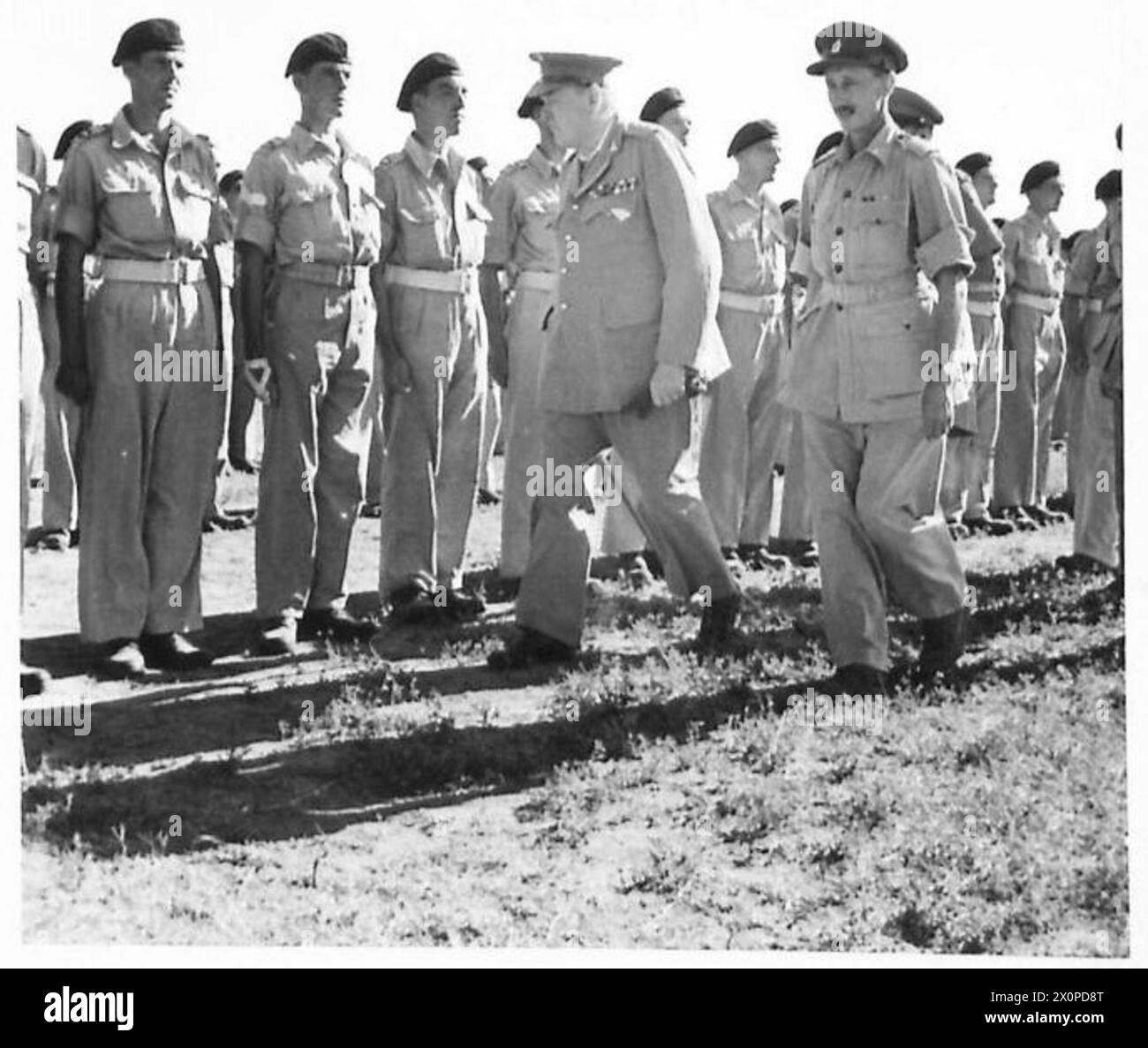 PRIME MINISTER IN ITALY - Accompanied by Lieut. Colonel R.C. Kidd, O.C ...