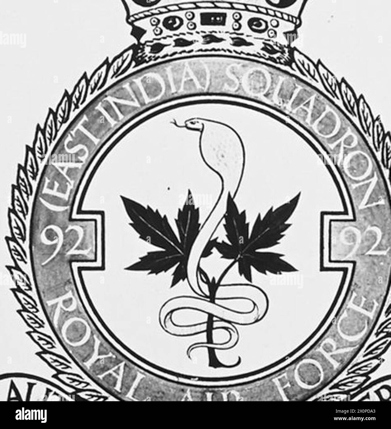 BADGES OF BATTLE OF BRITAIN SQUADRON. - The badge of No.92 [EAST INDIA ...