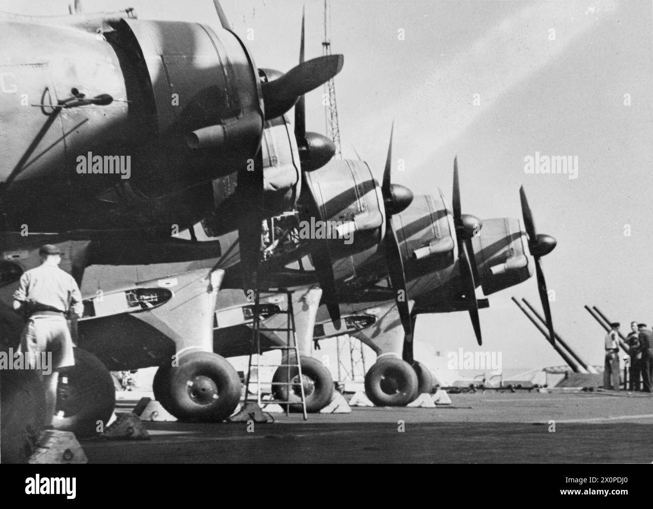 WITH THE AIRCRAFT CARRIER HMS FORMIDABLE. DECEMBER 1943, AT SEA ...