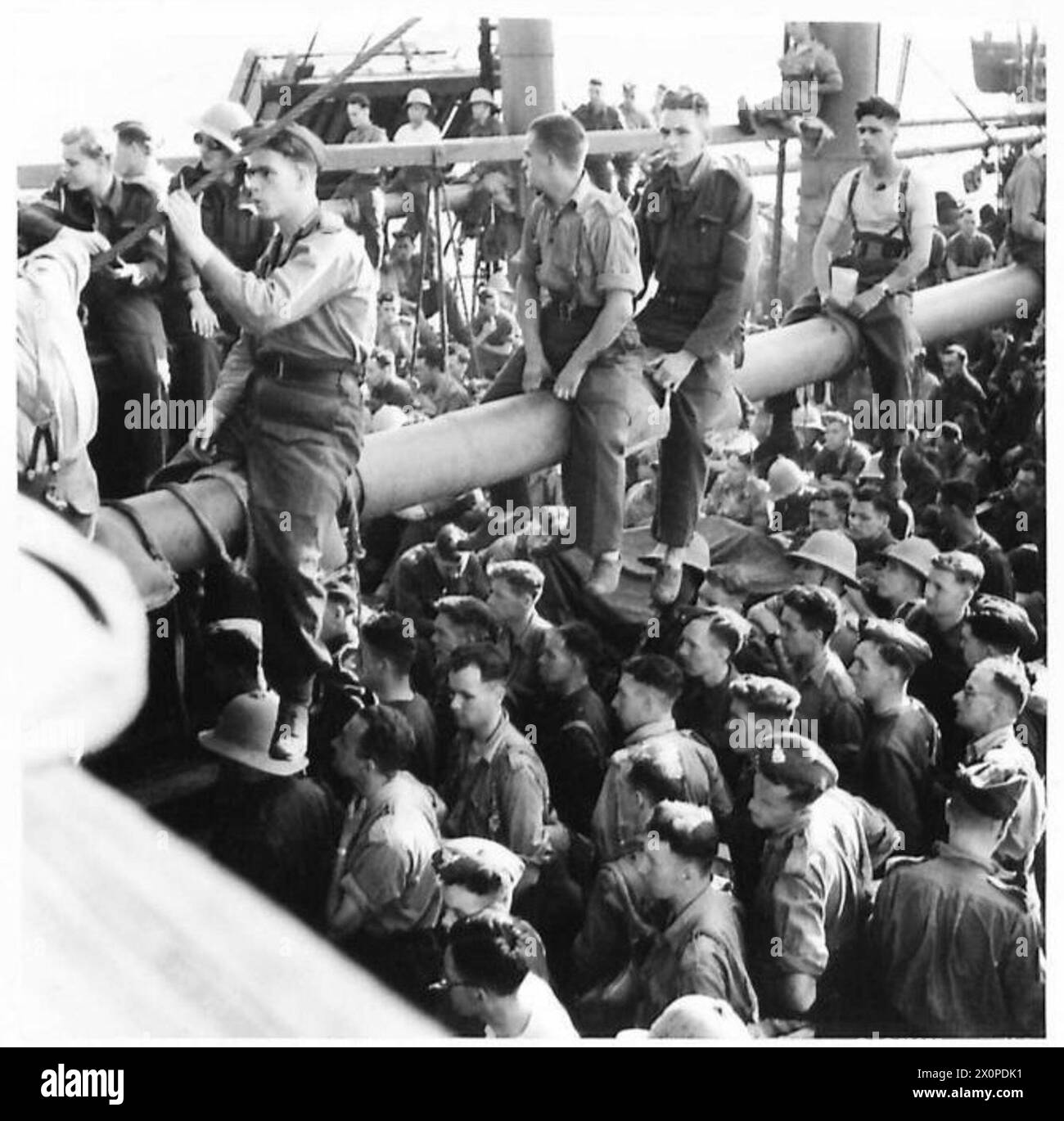 Troop ship history Black and White Stock Photos & Images - Alamy