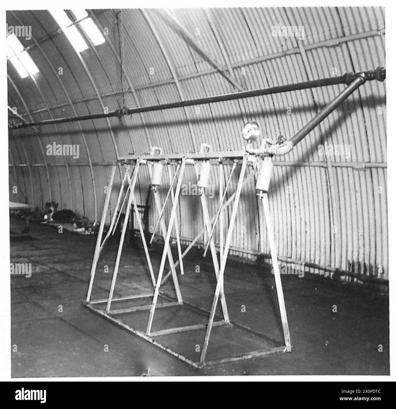 PETROL DEPOT - Gas freeing bench. Photographic negative , British Army ...