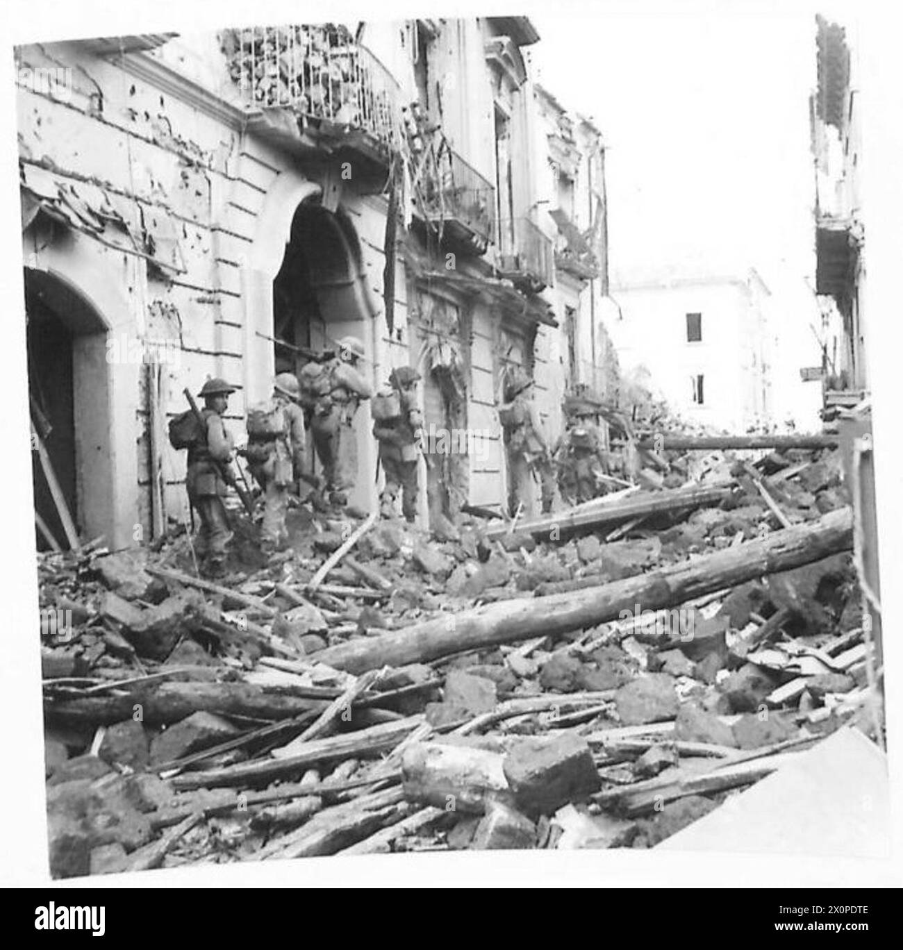 Debris on ground in Black and White Stock Photos & Images - Alamy