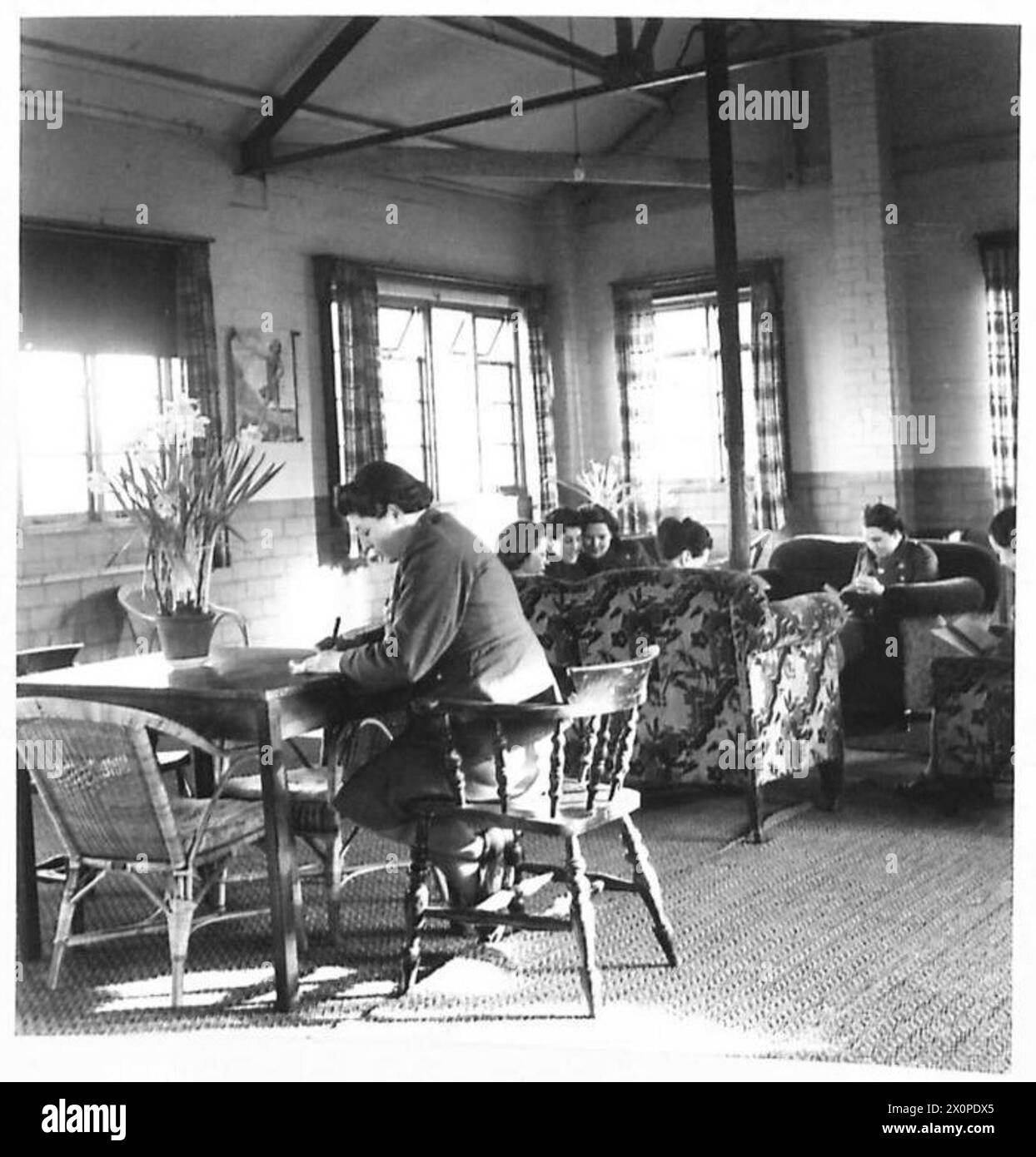 A rest room is shown for ATS personnel at the Central Ordnance Depot ...