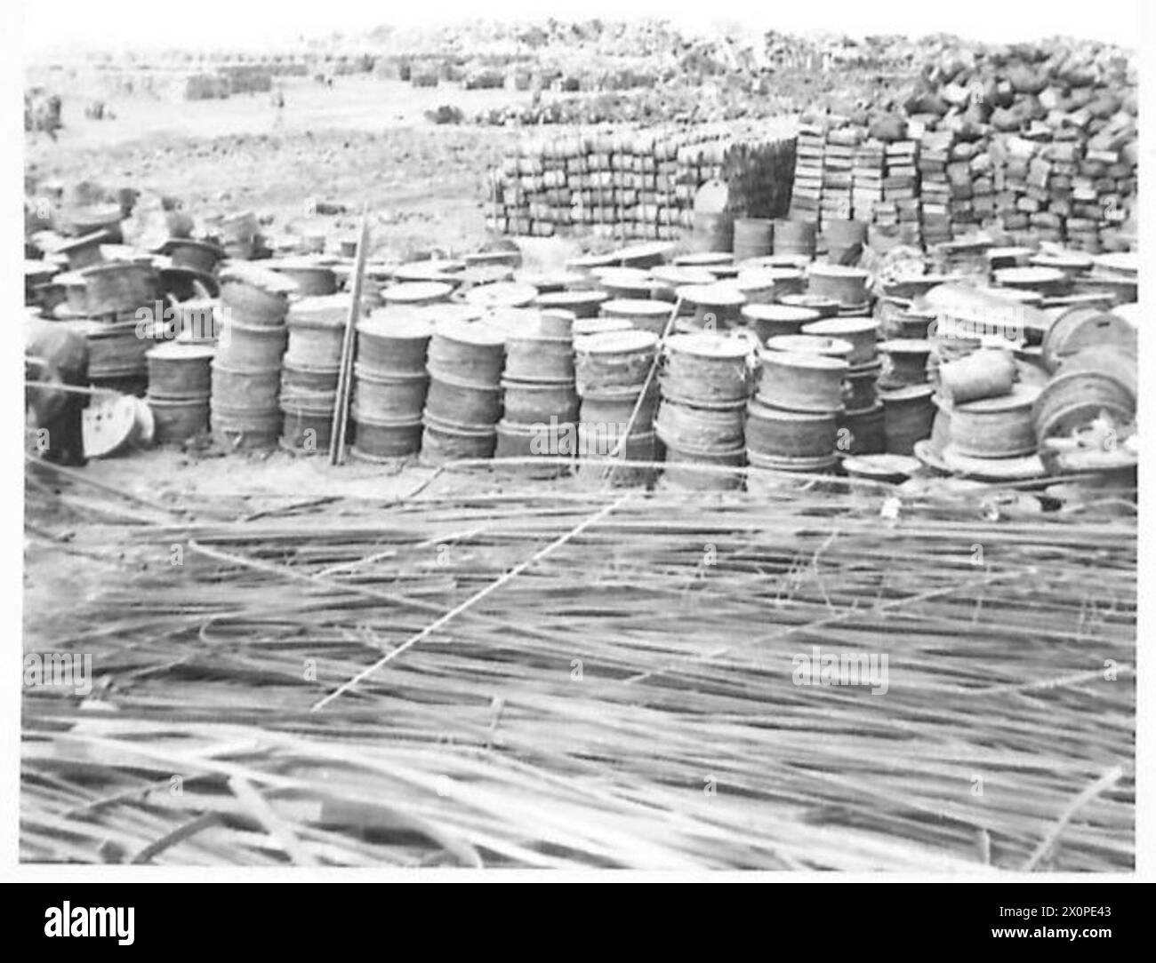 Large quantities of material are stored at a salvage dump in North ...