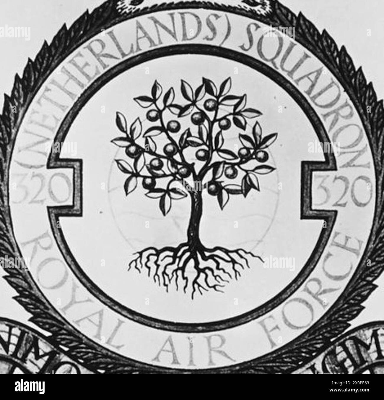 SQUADRON BADGE NO.320 SQUADRON - Motto - "ANIMO LIBERO DRIGIMUR ...