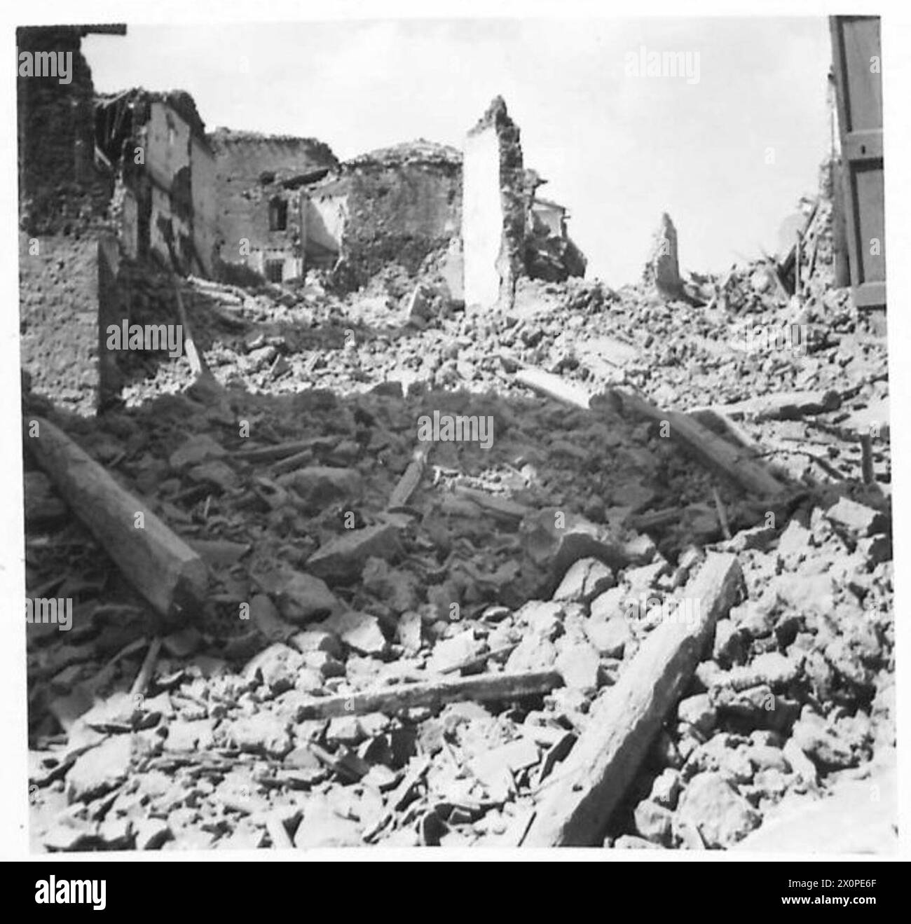 FIFTH ARMY : FALL OF VELLETRI - Ruined streets in Valmontone ...