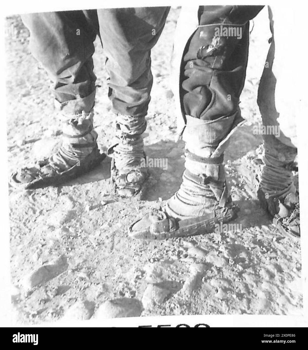 INVASION OF SICILY (VARIOUS) - Footwear made out of old tins on the ...